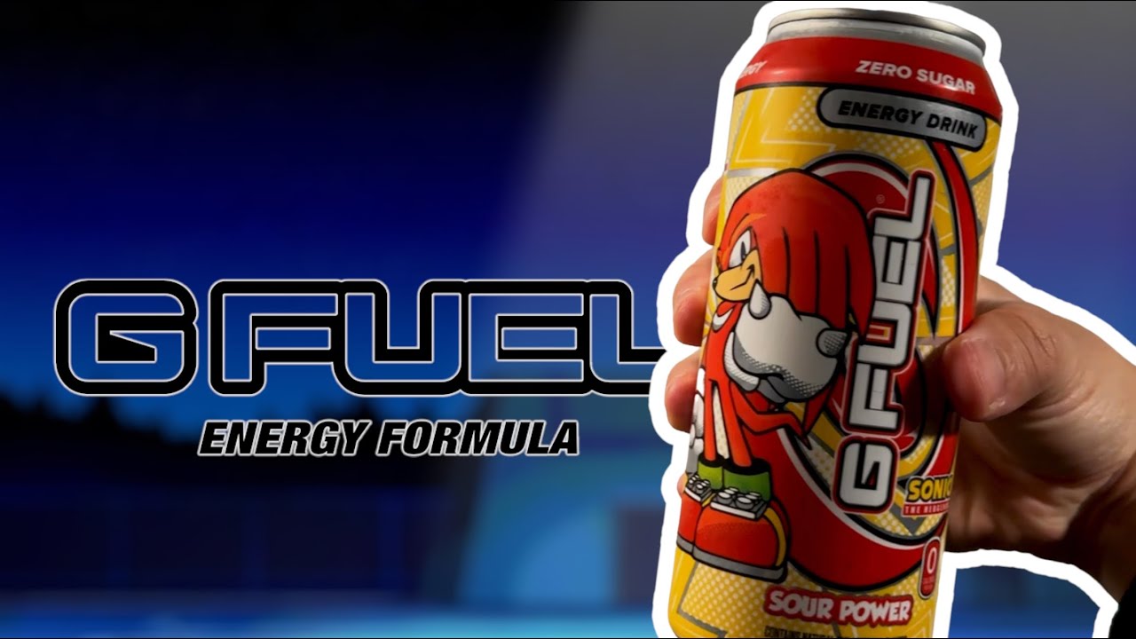 Sonic The Hedgehog x Knuckles G Fuel Taste test + Review - YouTube
