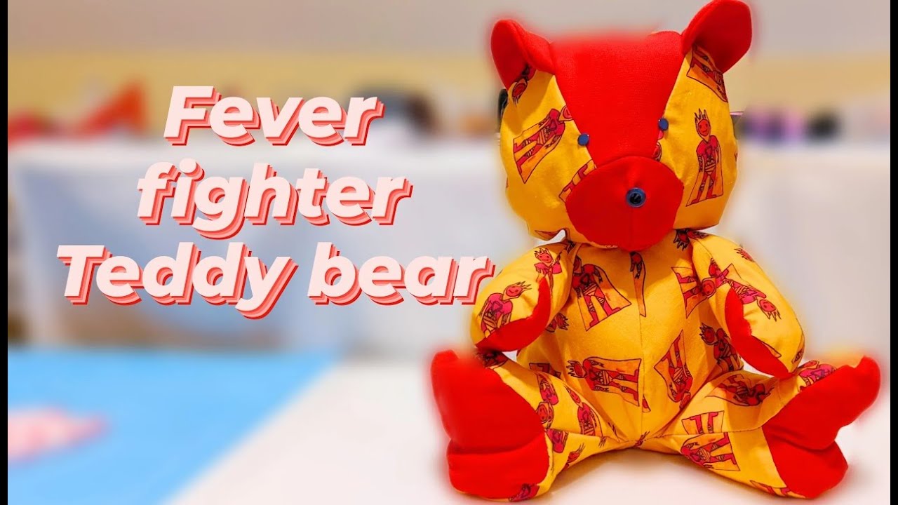 DIY Teddy Bear/ St. Jude Fever Fighter Fabric - YouTube