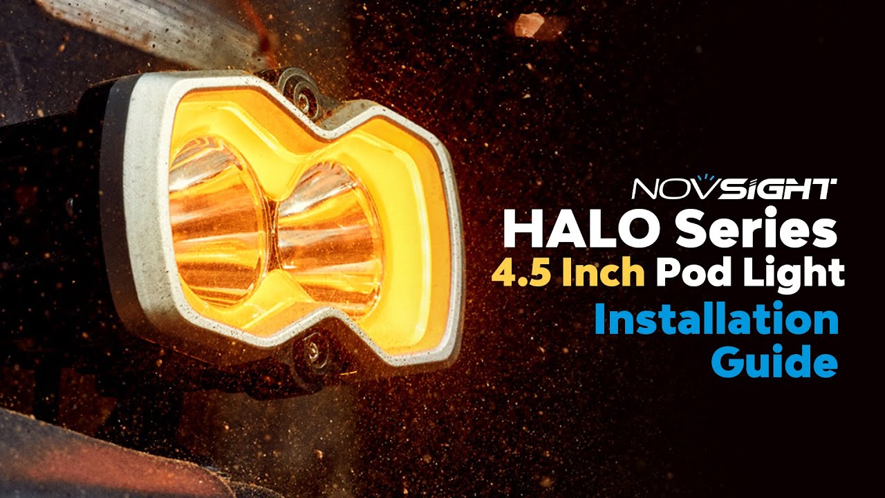 Novsight Halo Series: 4.5 Inch Pod Light Installation Guide - YouTube