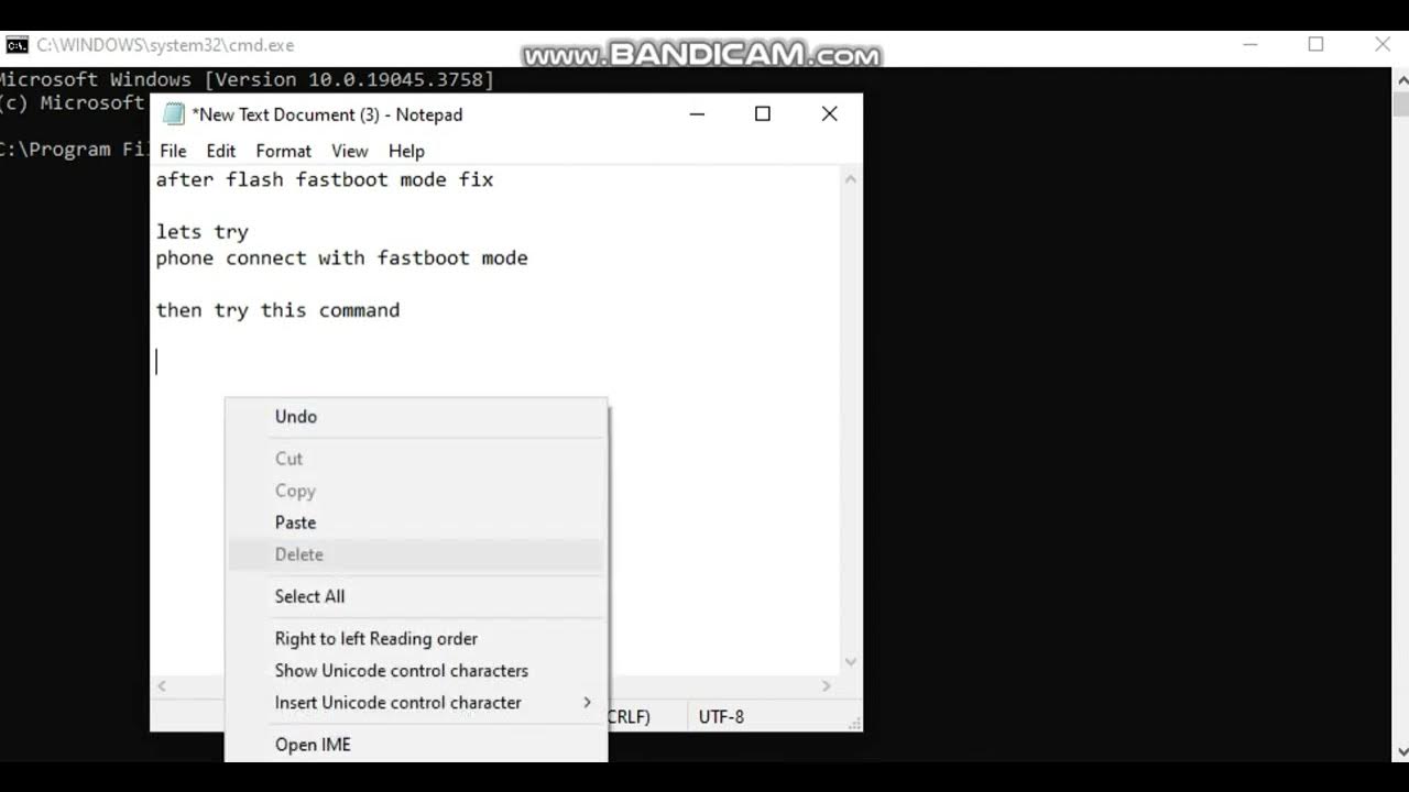 tecno fastboot mode fix 100% ok with cmd command - YouTube