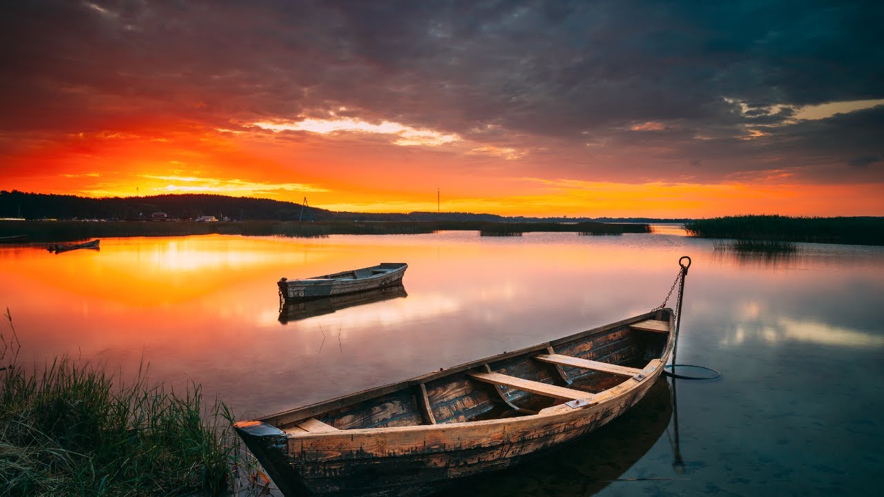 Rowing Boat sounds, relax and fall to sleep, 10 hours - YouTube