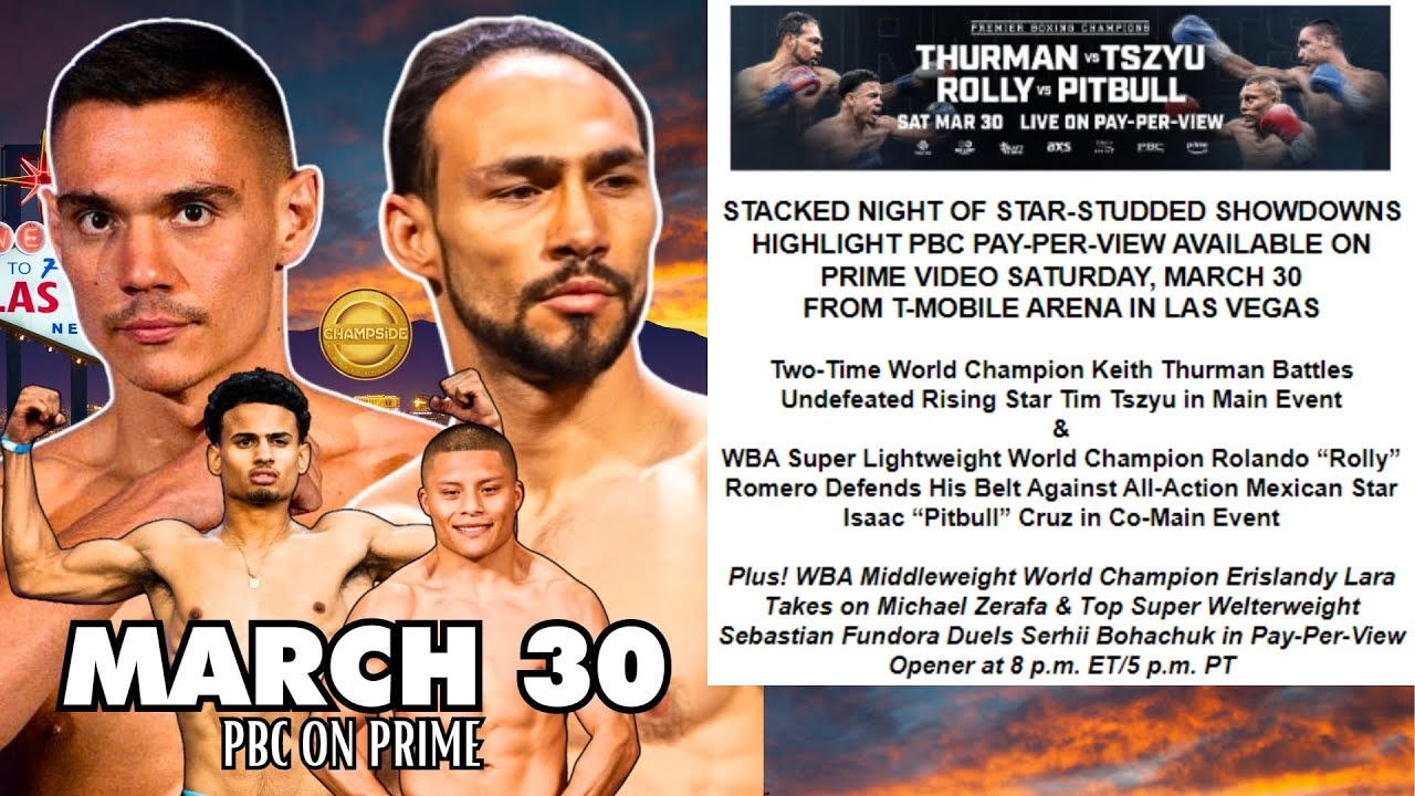 Breaking: PBC Announces Thurman vs Tsyzu, Rolly vs Pitbull, Lara ...