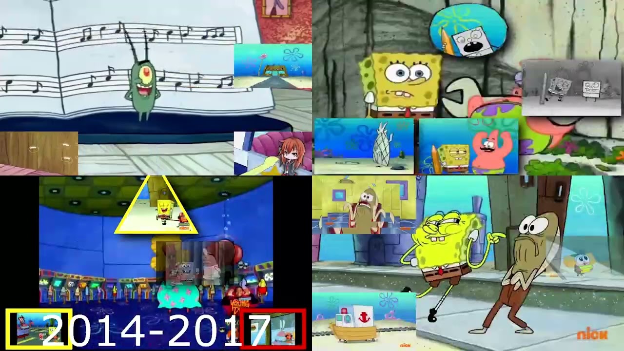 Spongebob Sparta Remixes Quadparison 70 Youtube 3059