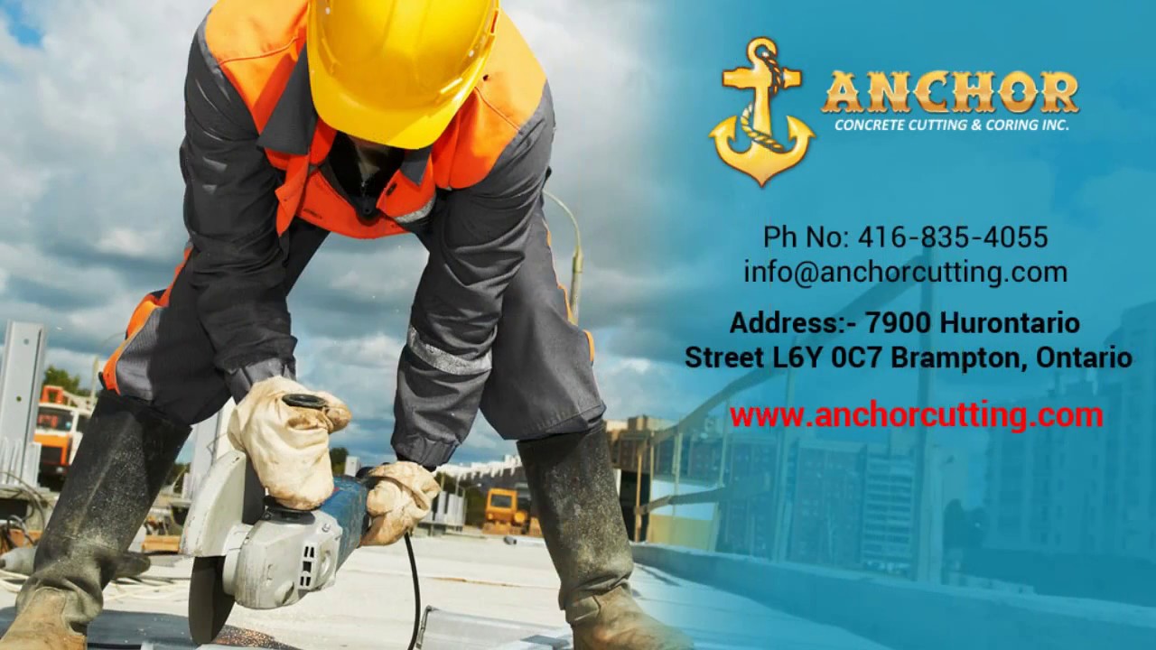 Anchor concrete cutting & coring services - YouTube