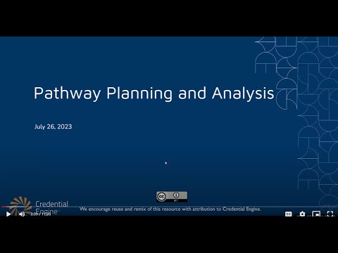 Credential Registry Pathway Builder: Pathway Planning and Analysis - YouTube