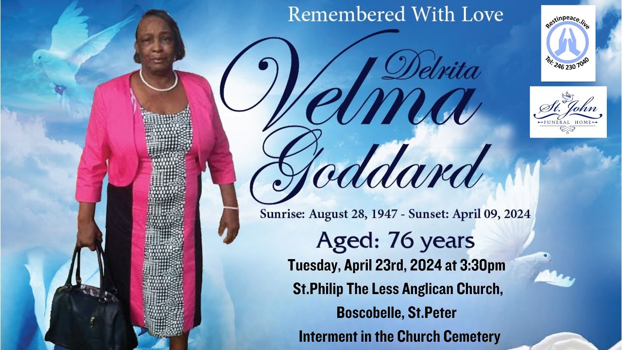 Live Stream of Funeral Service for Velma Delrita Goddard - YouTube