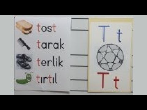 Okuma Yazma Öğreniyorum - Ders 12 - T Sesini Öğreniyorum