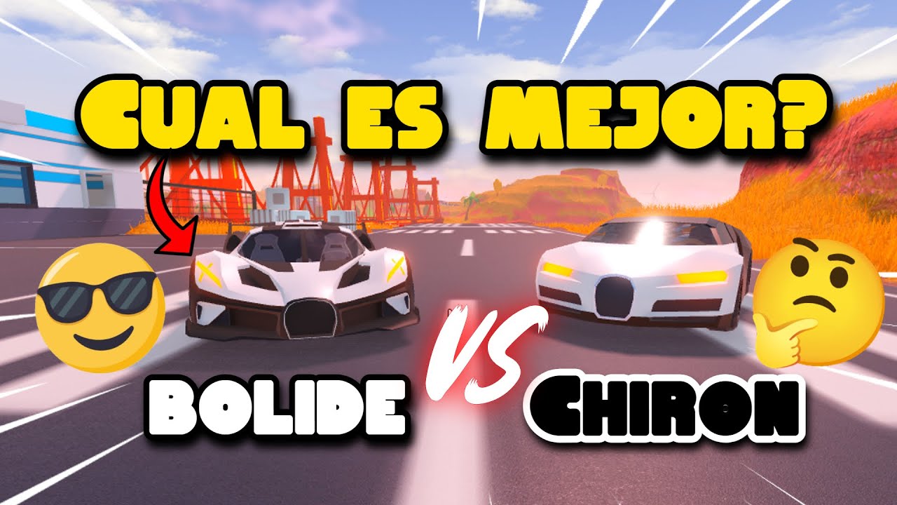 Bugatti Chiron vs Bugatti Bolide Cual es mejor? | JAILBREAK - YouTube