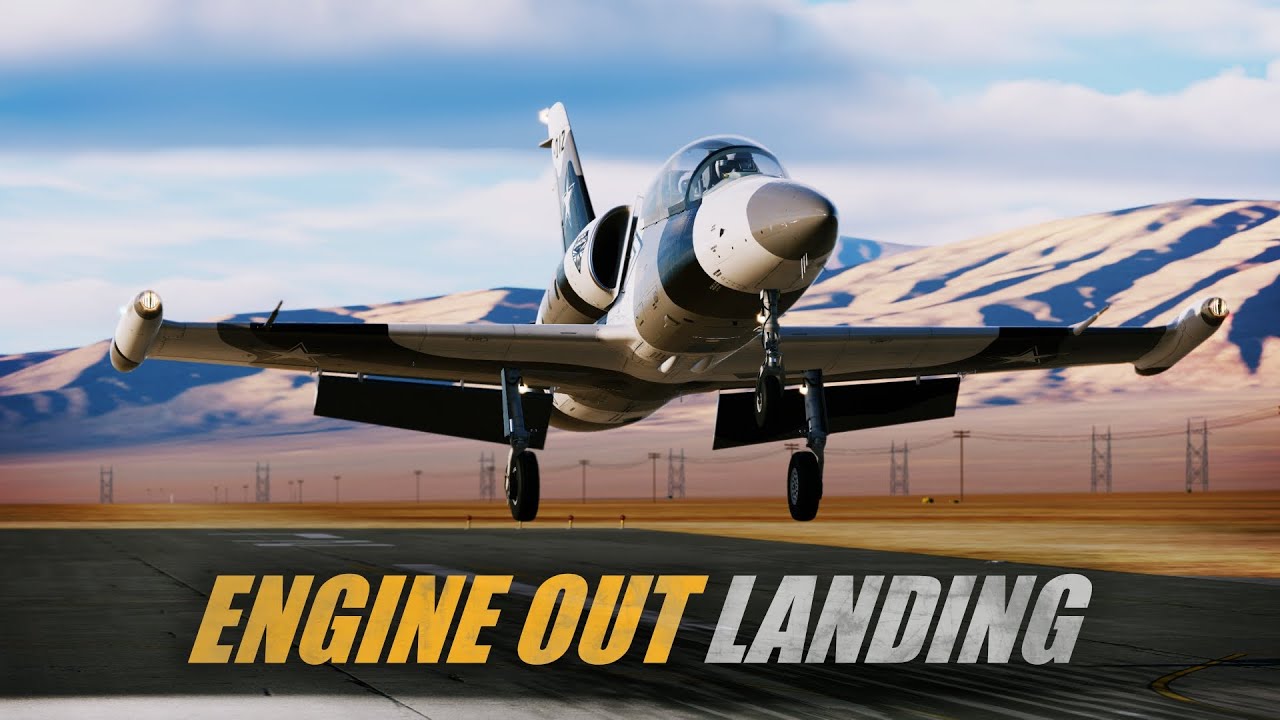 L-39 Simulated Engine Failure | DCS World - YouTube