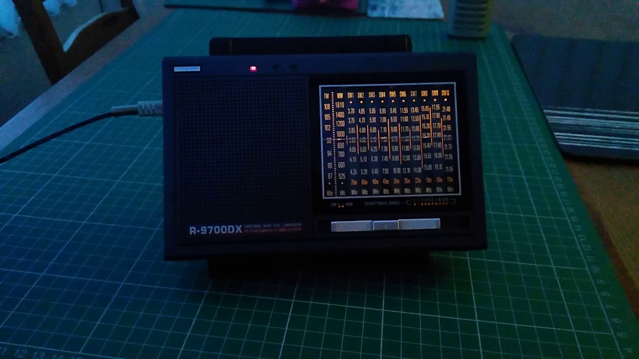 4885kHz 2035UTC Tecsun R9700DX with home-built loop antenna - YouTube