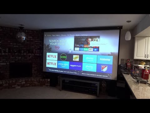 My projector and screen demo. Sound and setup on next video. - YouTube