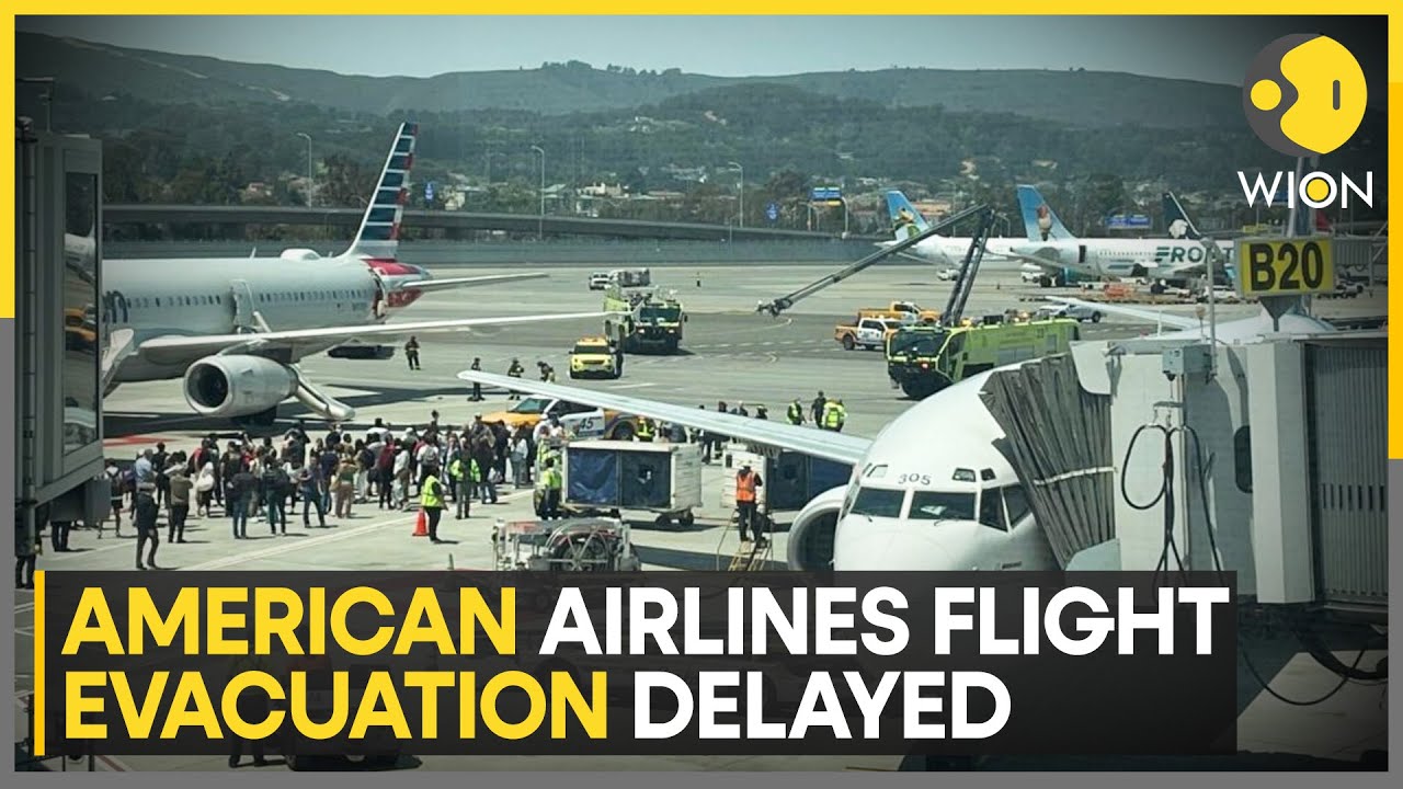 MIA-bound American Airlines flight evacuated: Passengers jostle up for ...