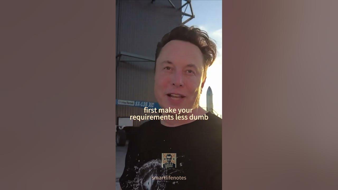 Elon Musk 5 step of process #elonmusk #process #sucess #smart #automate ...