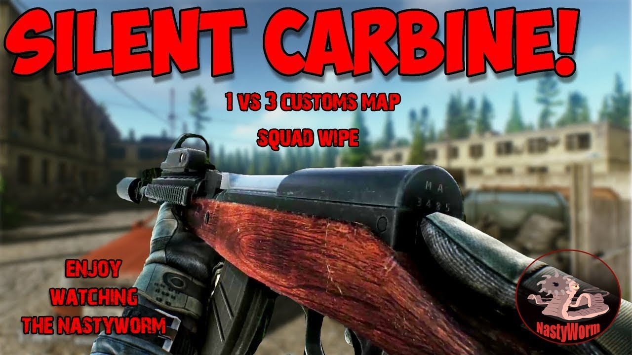 Suppressed SKS 1v3 Customs Squad Wipe / Escape From Tarkov Beta - YouTube