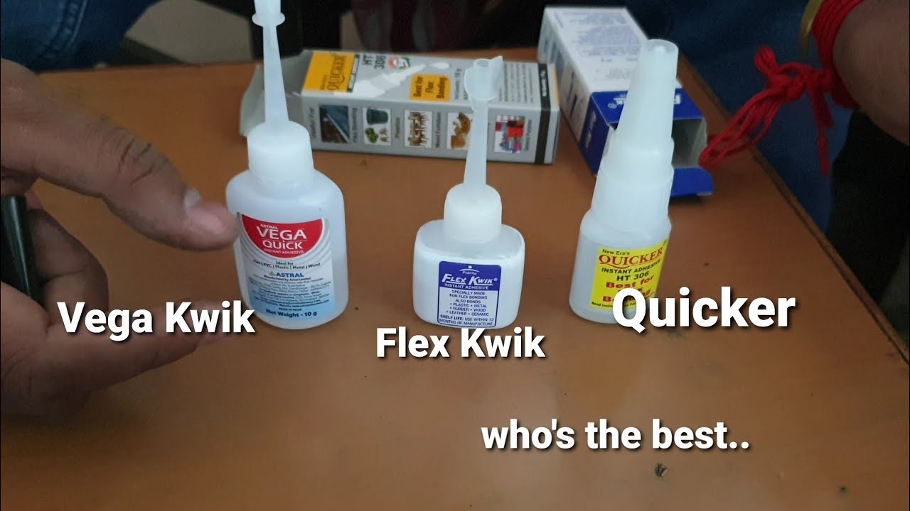 Vega kwik | Flex Kwik | Quicker fast adhesive | super fast adhesive - YouTube