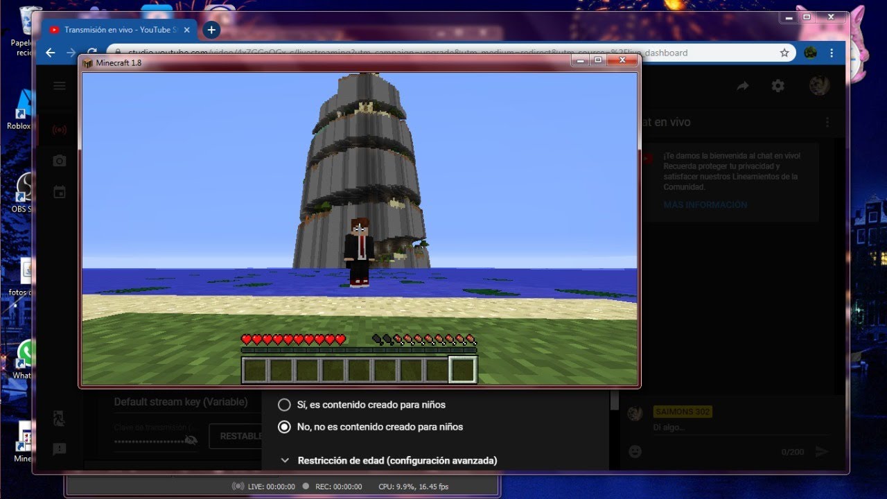 Parkour En Espiral Minecraft 1 Youtube