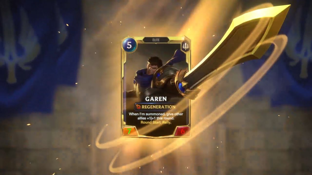 Legends of Runeterra - Garen level up animation All voice clips - YouTube