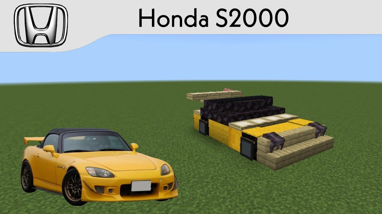 How to build a Honda S2000 in Minecraft. - YouTube