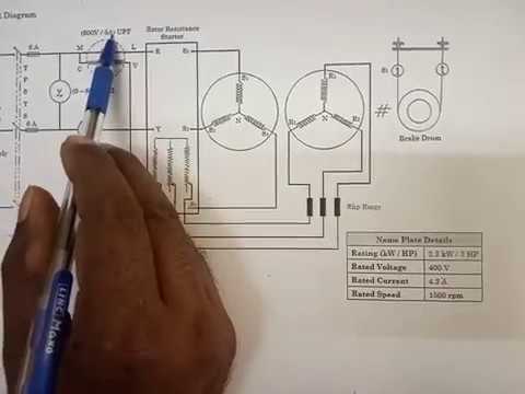 Exp 3 _ Load Test on Slip ring Induction Motor - YouTube