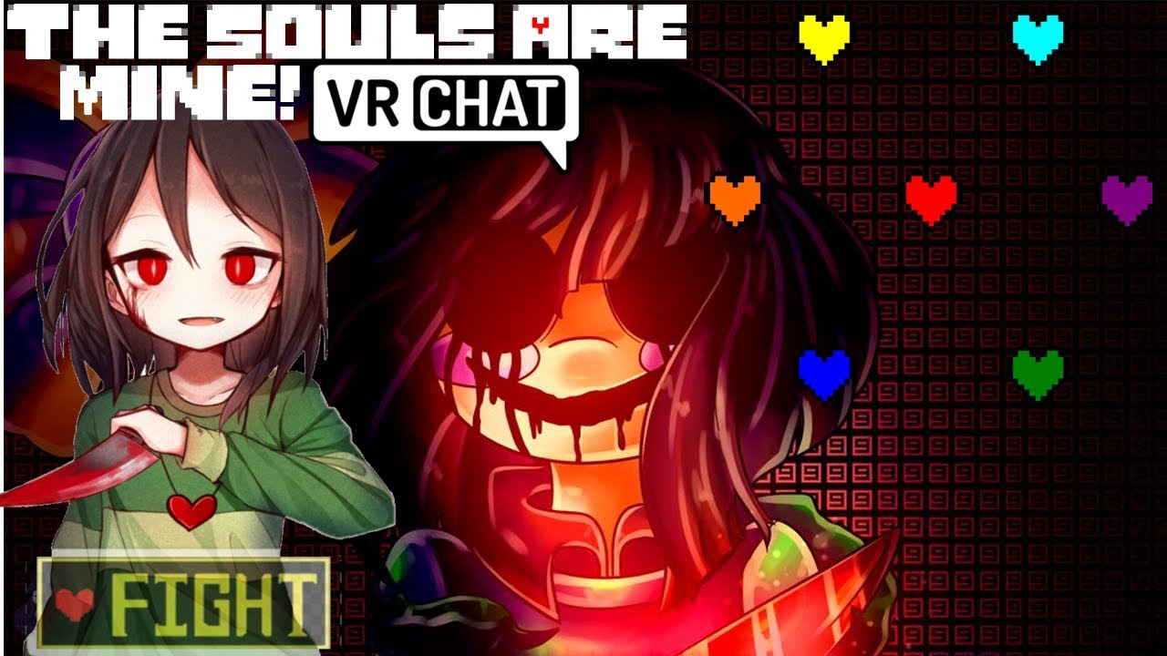 Undertale Chara Steals ALL the Souls and Memes! VRchat! - YouTube