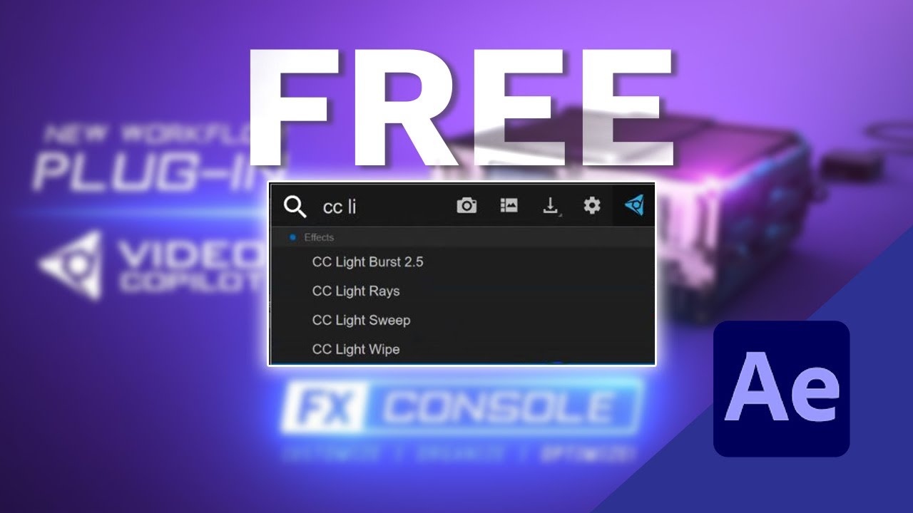 Free Plugin FX Console in After Effects - YouTube