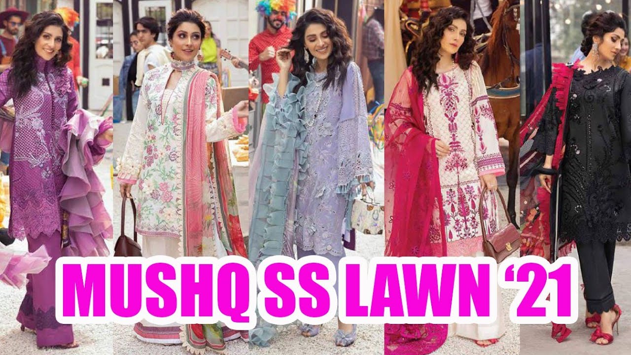 Mushq Luxury Lawn Collection 2021 - YouTube