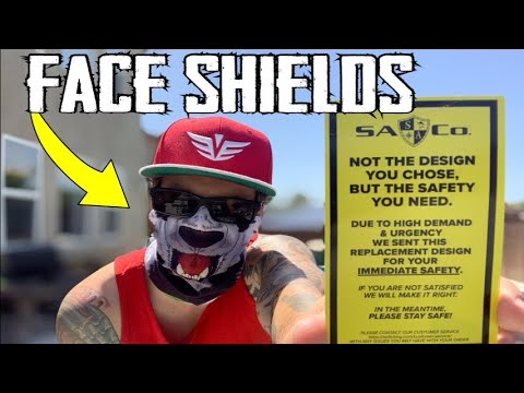 SA COMPANY FACE SHIELD REVIEW |Neck Gaiter FACE SHIELDS WITH A FLARE ...