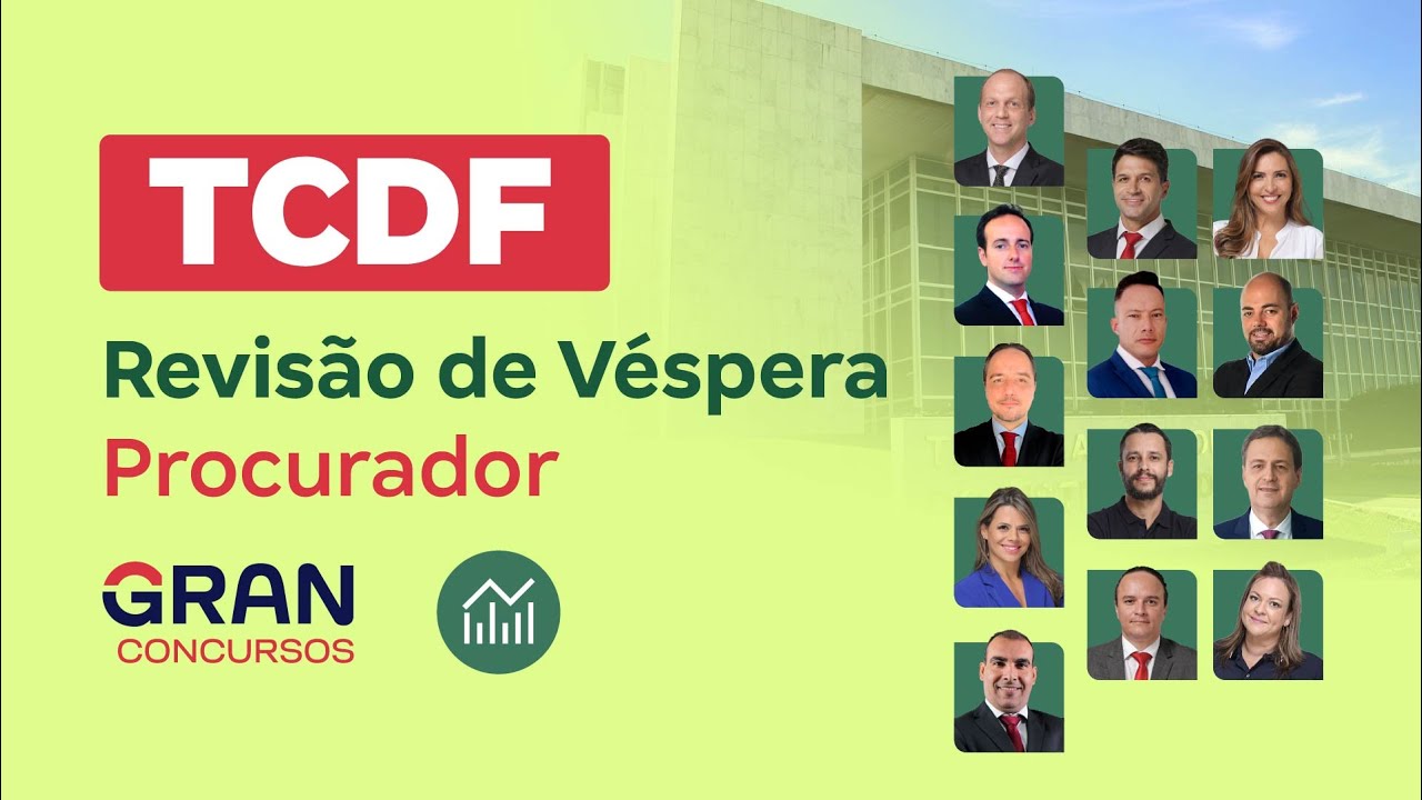 Concurso TCDF | Revisão de Véspera: Procurador - YouTube