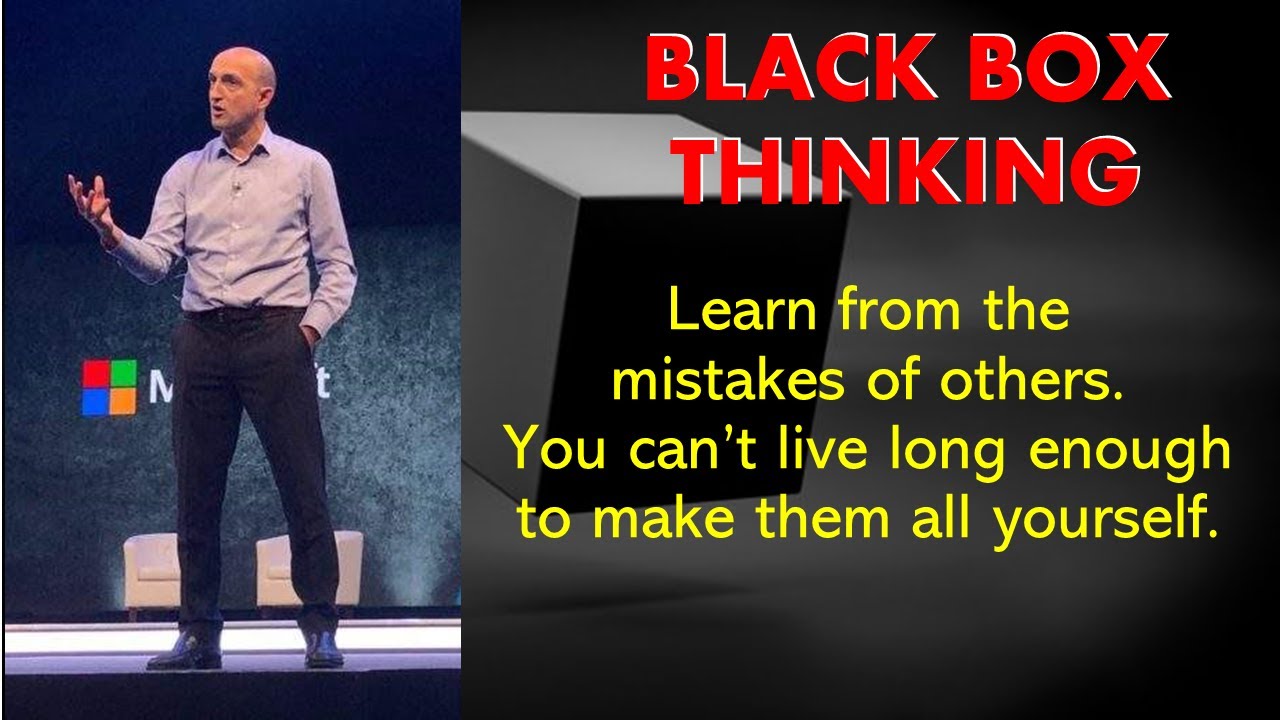 BLACK BOX THINKING - HOW MISTAKES CAN MAKE YOU SUCCESSFUL, by MATTHEW SYED - YouTube