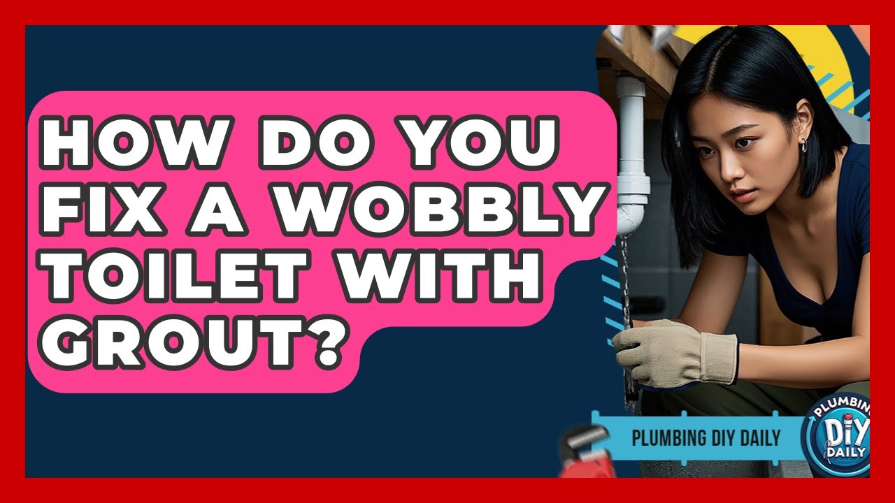 How Do You Fix A Wobbly Toilet With Grout Plumbing Diy Daily Youtube