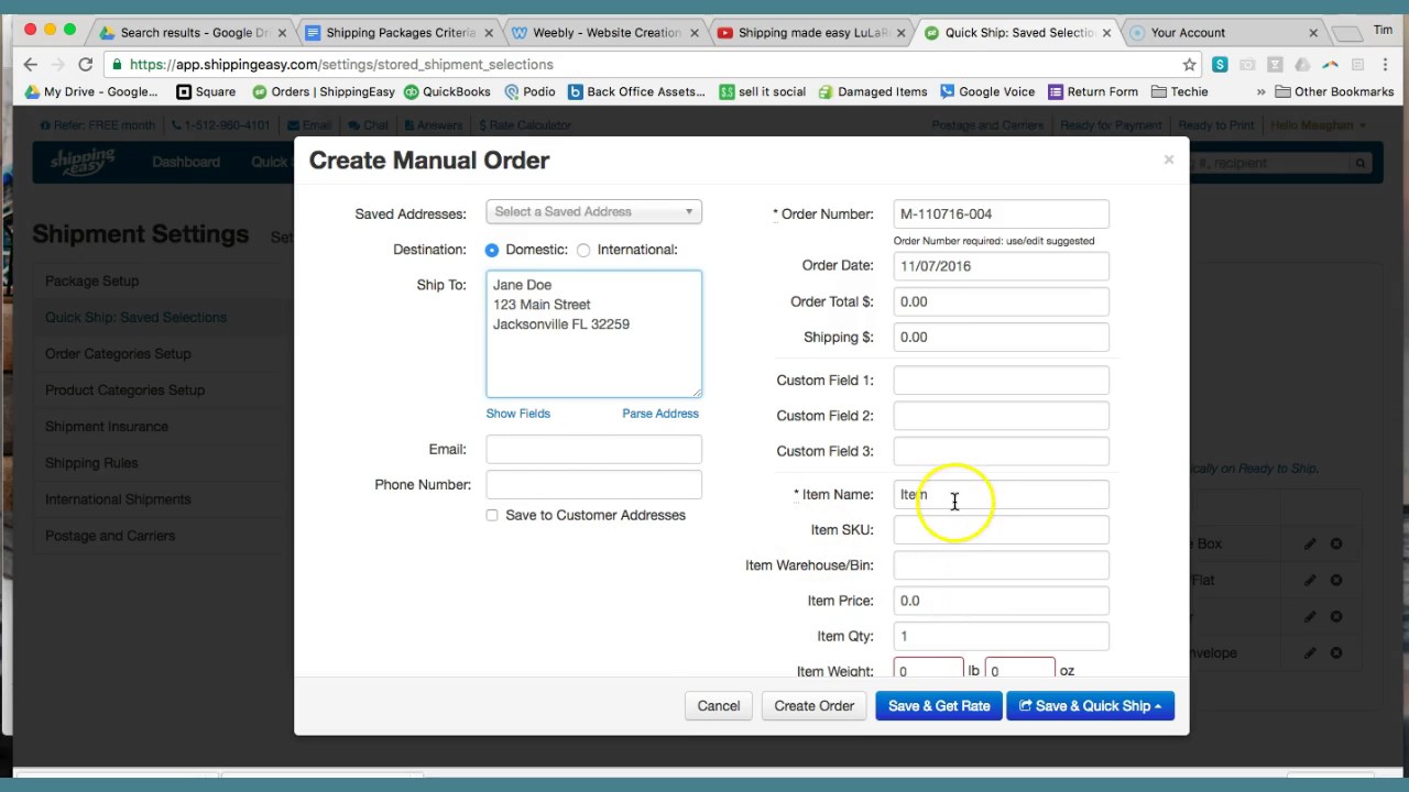 Setting up Shipping Easy - YouTube