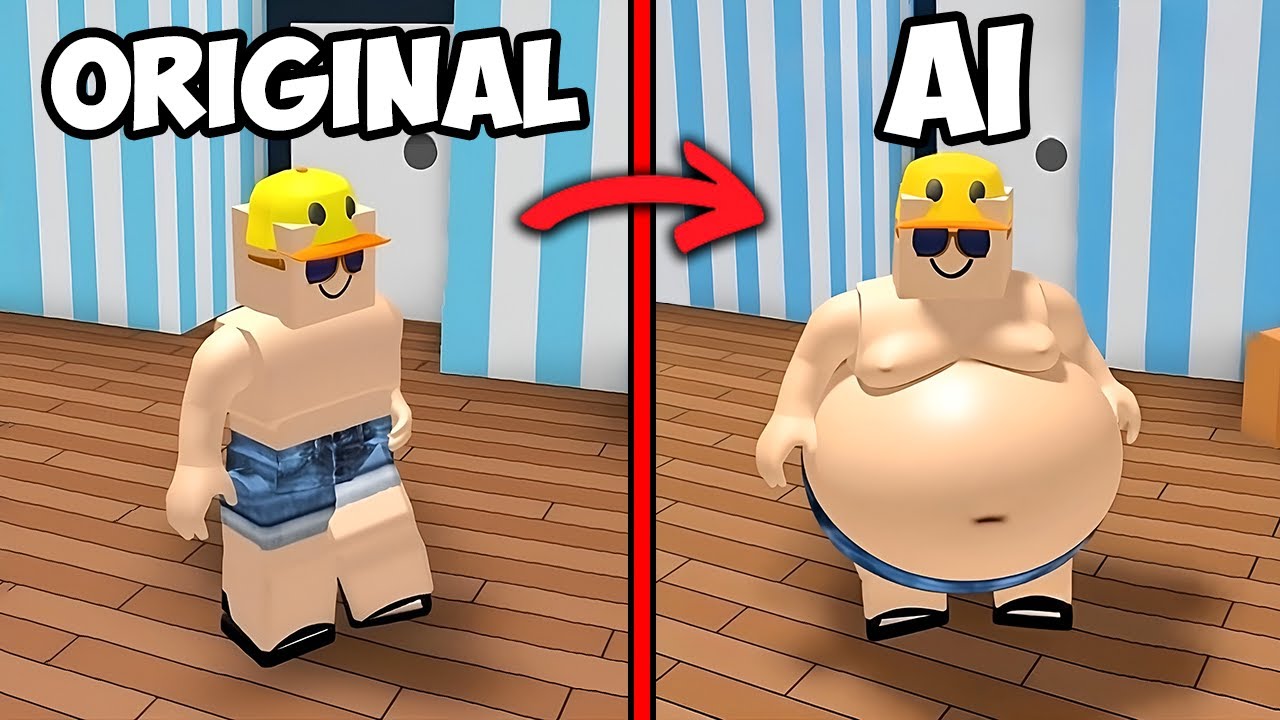 Roblox Memes GO CHUBBY! 😱 Balloon Belly AI Effect is TOO FUNNY! 😂🎈 ...