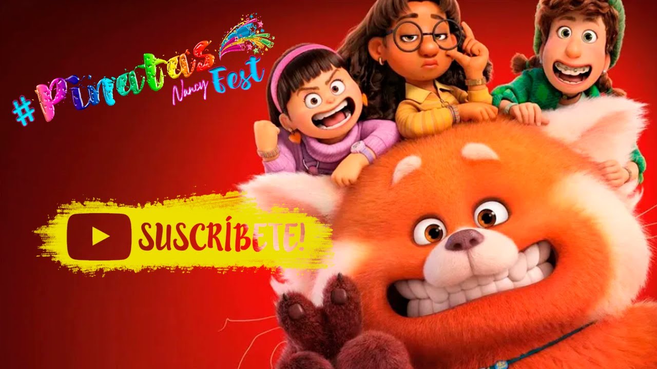 🎈 Piñata de TURNING RED Cabeza 🎈 #piñata #cumpleaños #turningred - YouTube