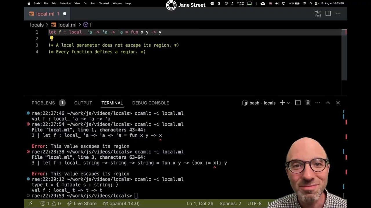 Introducing the OCaml Local Mode | OCaml Unboxed - YouTube