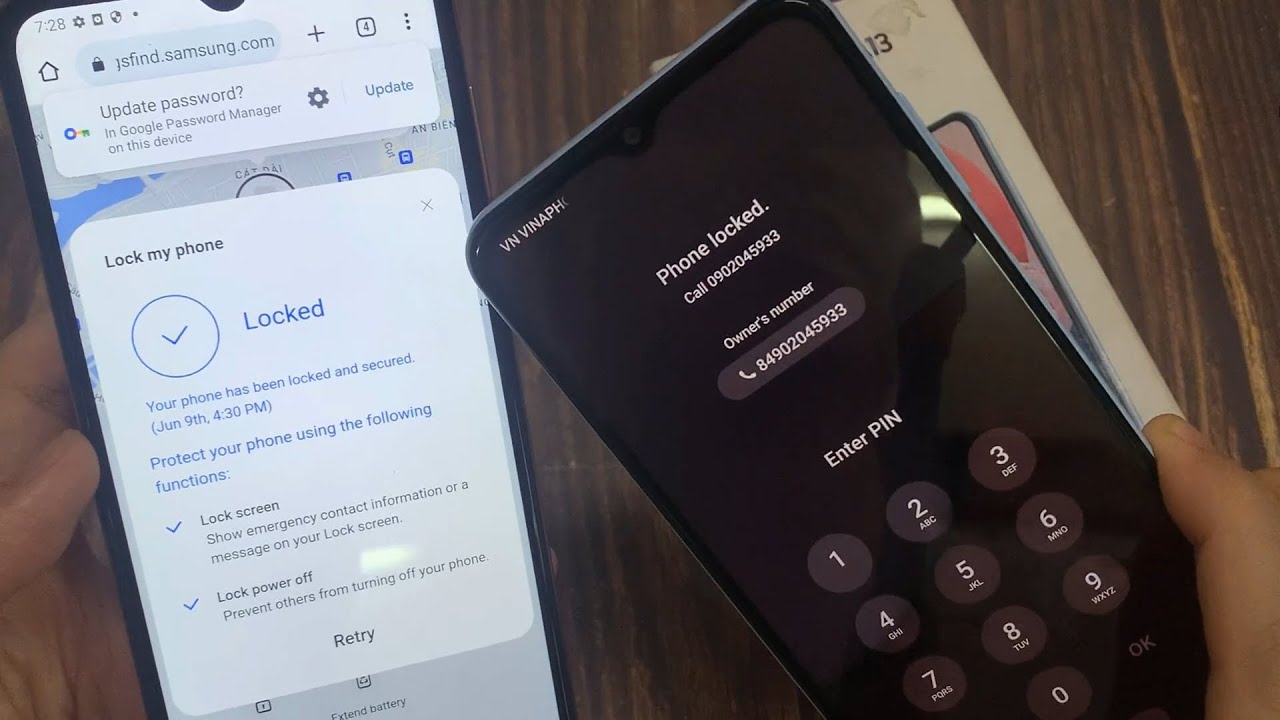 Samsung Galaxy A13: How to Remotely Lock The Stolen Phone - YouTube