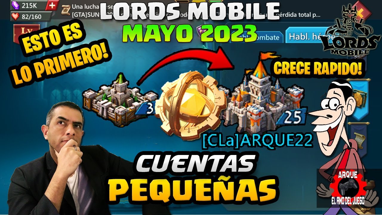 TECNORUEDAS CUENTAS PEQUEÑAS EXPERIMENTO LORDS MOBILE 2023 😎⬆️ - YouTube