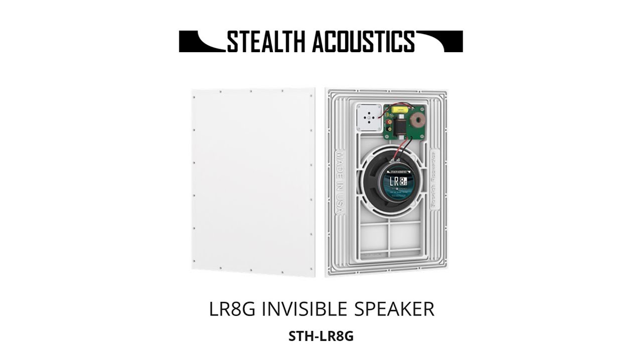 Stealth Acoustics LR8G Invisible Speaker overview - YouTube