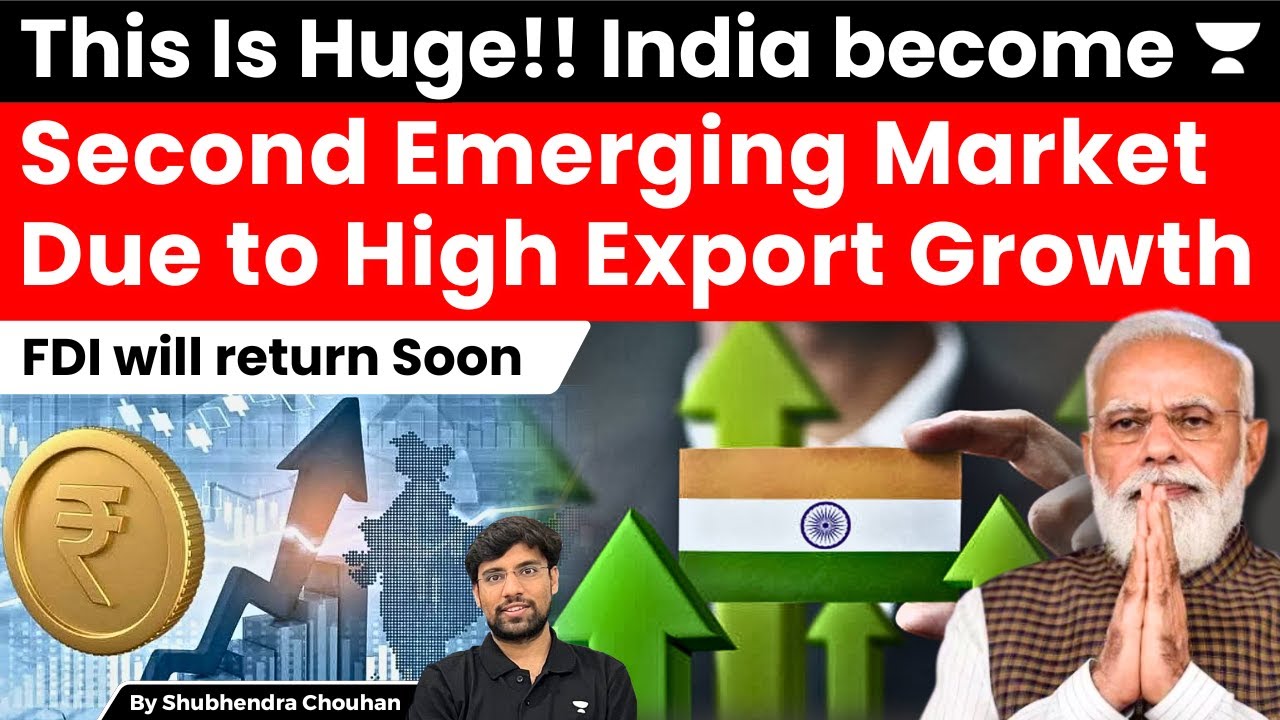 India jumps to second spot among emerging markets, led by strong export ...