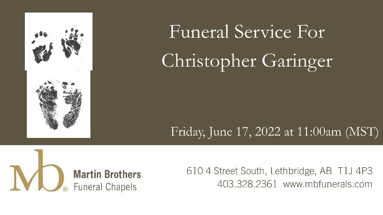 Funeral Service for Christopher Garinger - YouTube