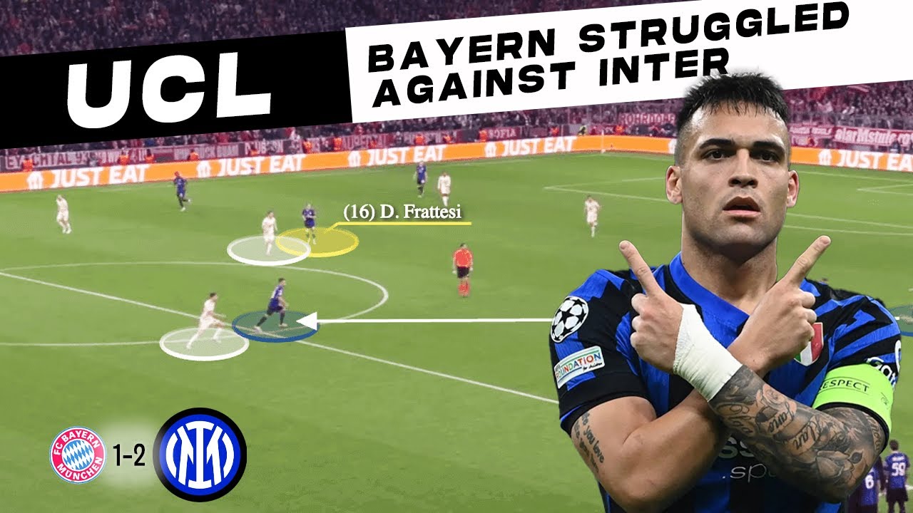 How Inter's Signature Tactic OUPLAYED Bayern | Bayern Munich vs Inter ...