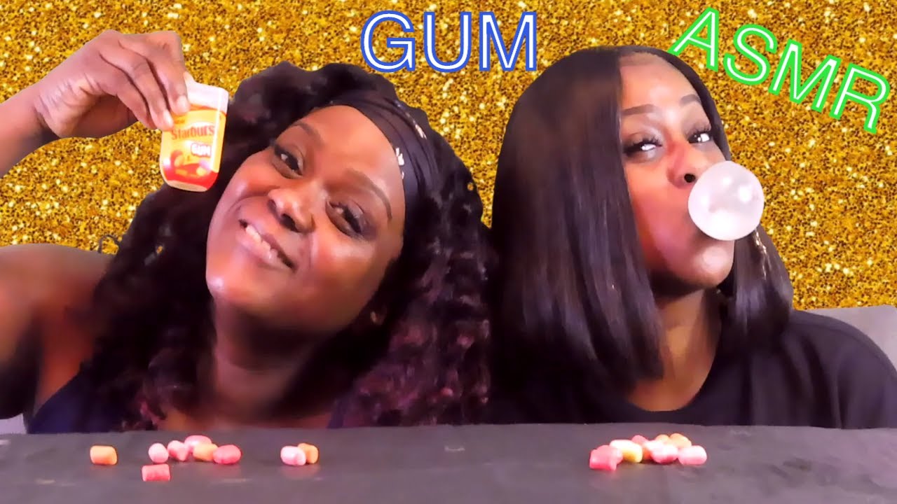 ASMR CHEWING AND POPPING STARBURST GUM - No Talking - YouTube