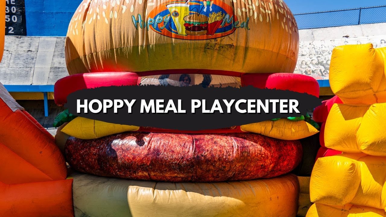 Hoppy Meal Inflatable Playcenter 🍔🍟🥤Burger Fries & Drink Kids Crawl ...