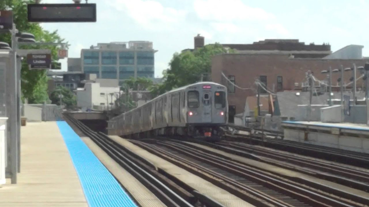 CTA Transit: 2009-12 Bombardier 5000 "L" Red Line Train at Armitage ...