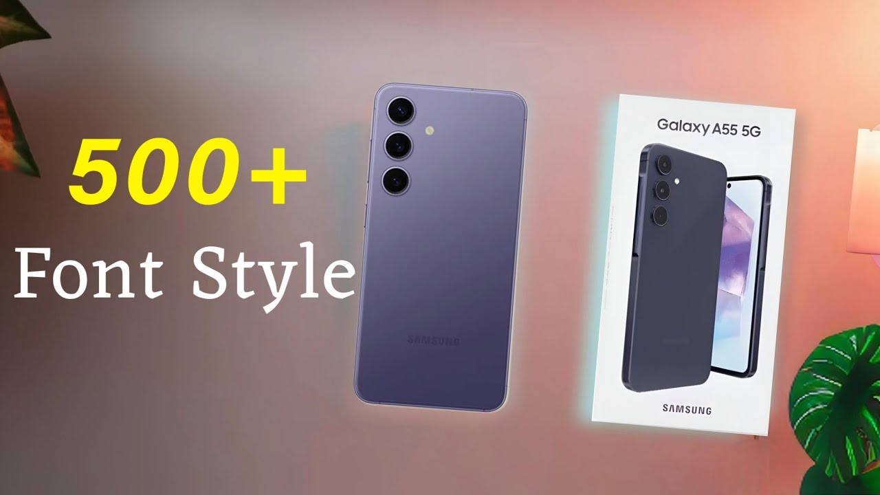 Samsung Galaxy A55 Font Style Setting | How to Set Default Font in ...