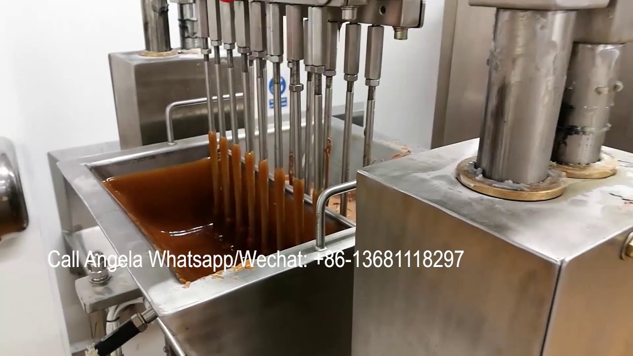 Small scale chocolate filled toffee candy making machine in UK-GD50 ...