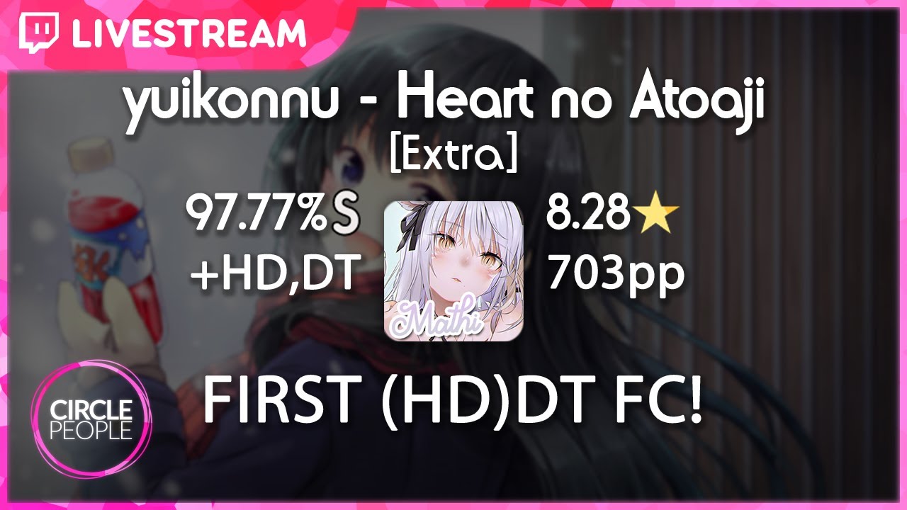 osu! | Mathi | yuikonnu - Heart no Atoaji [Extra] +HD,DT 97.77% FC ...