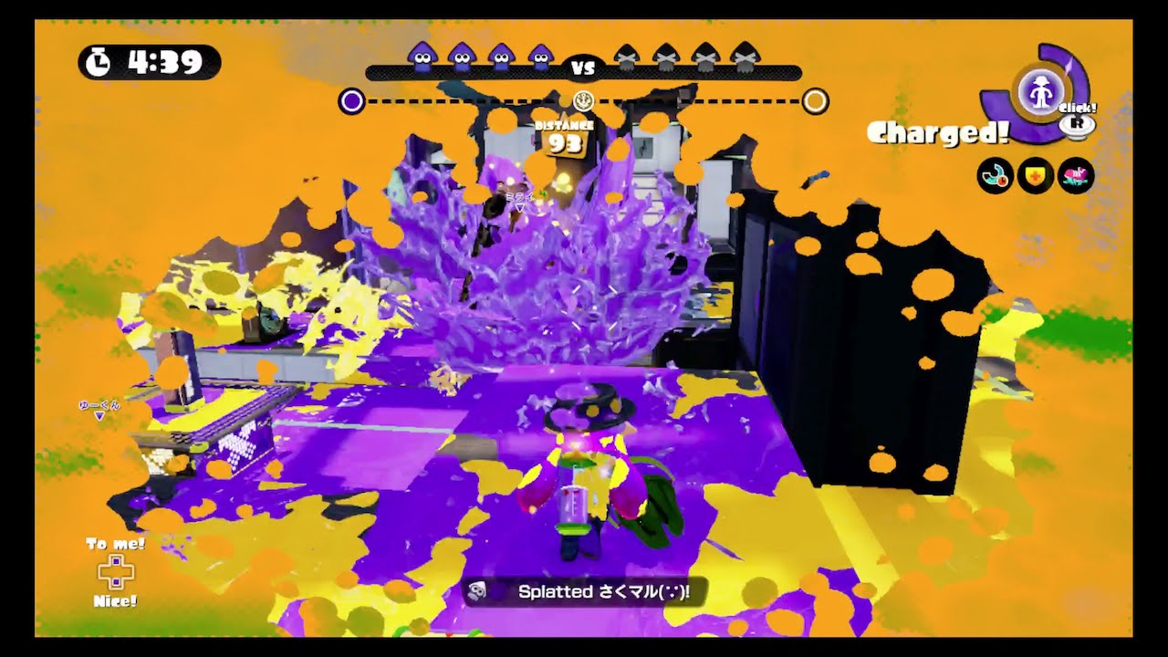 Splatoon: Buckets of splats in Tower Control (15-8, Tri-slosher) - YouTube