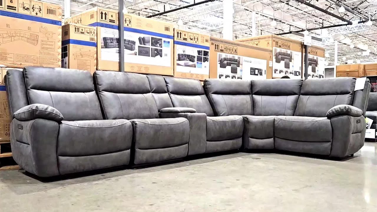 GILMAN CREEK ZAKARY FABRIC POWER RECLINING SECTIONAL SOFAS shop FURNITURE, with us at Costco ...
