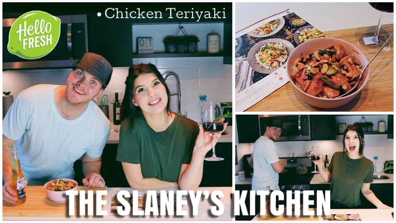 HELLO FRESH COOK WITH ME: CHICKEN TERIYAKI FT HUSBAND I The Slaney's Kitchen - YouTube
