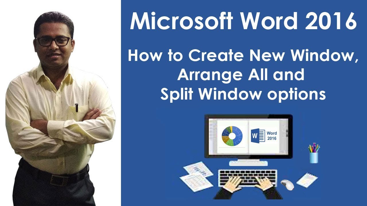 How to Create New Window, Arrange All and Split Window options in M S ...